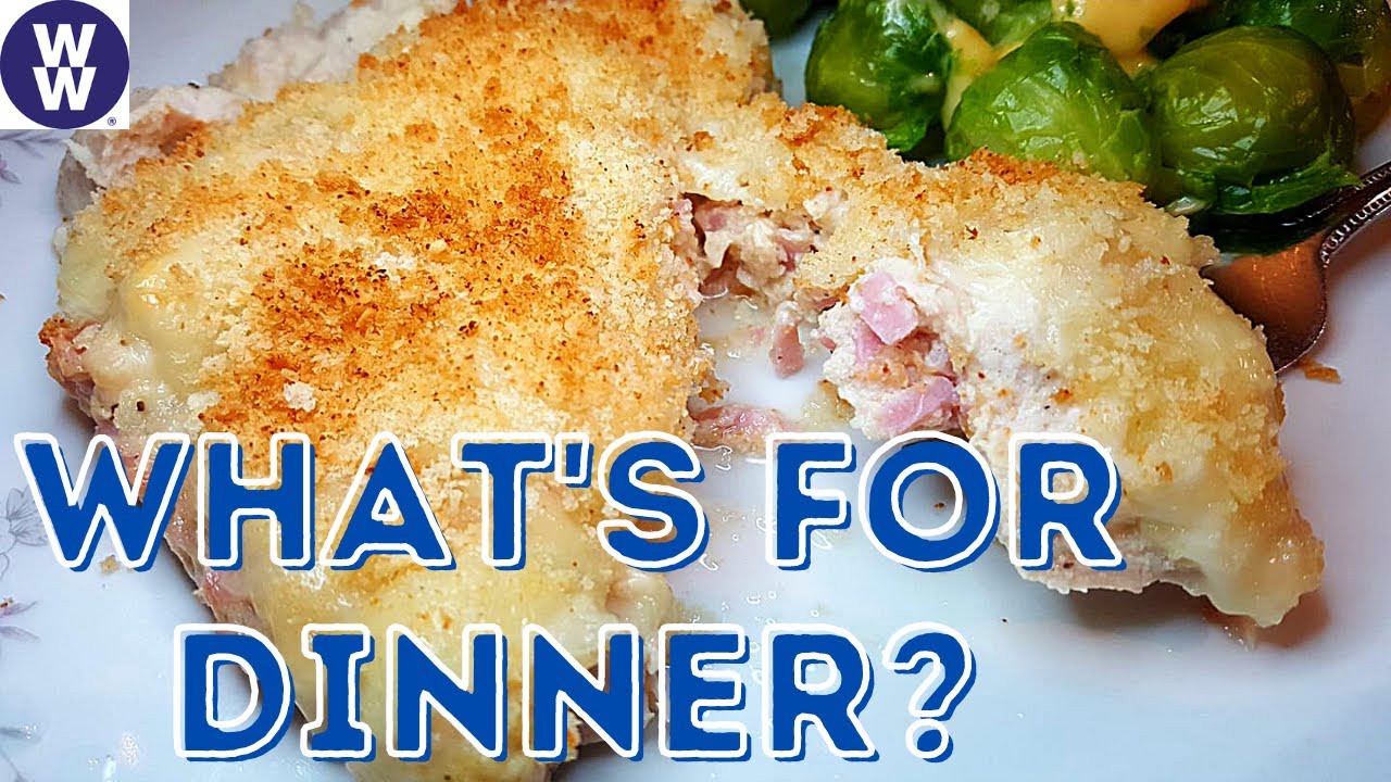 WHAT'S FOR DINNER? 😋 HUNGRY GIRL CHICKEN CORDON BLEU CASSEROLE | COOK ...