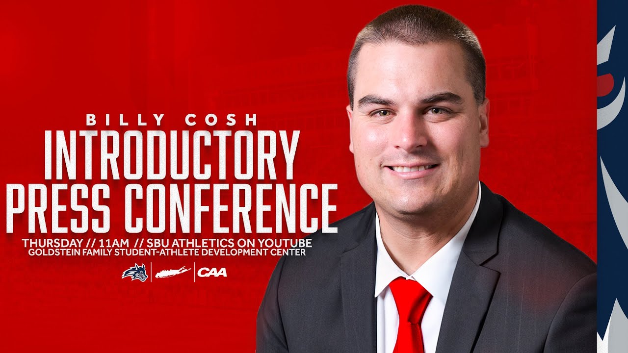 Stony Brook Football Head Coach Billy Cosh Press Conference - YouTube