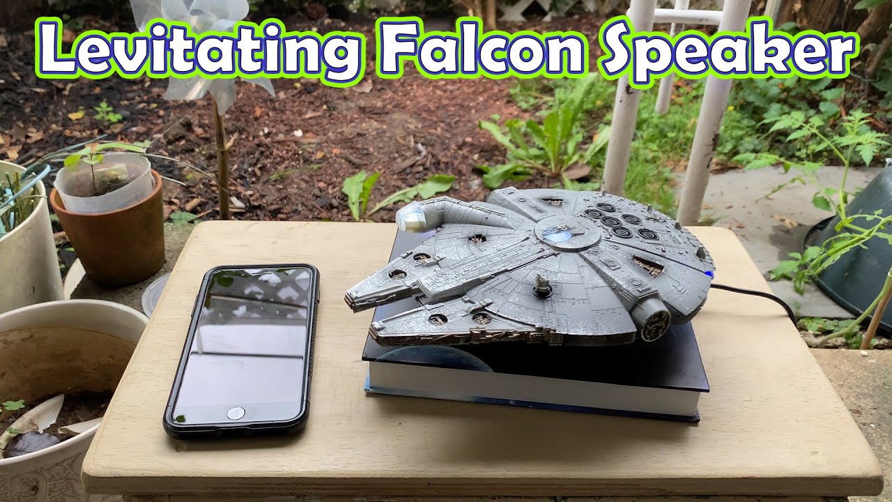 Levitating Millennium Falcon Bluetooth Speaker with Lights ...