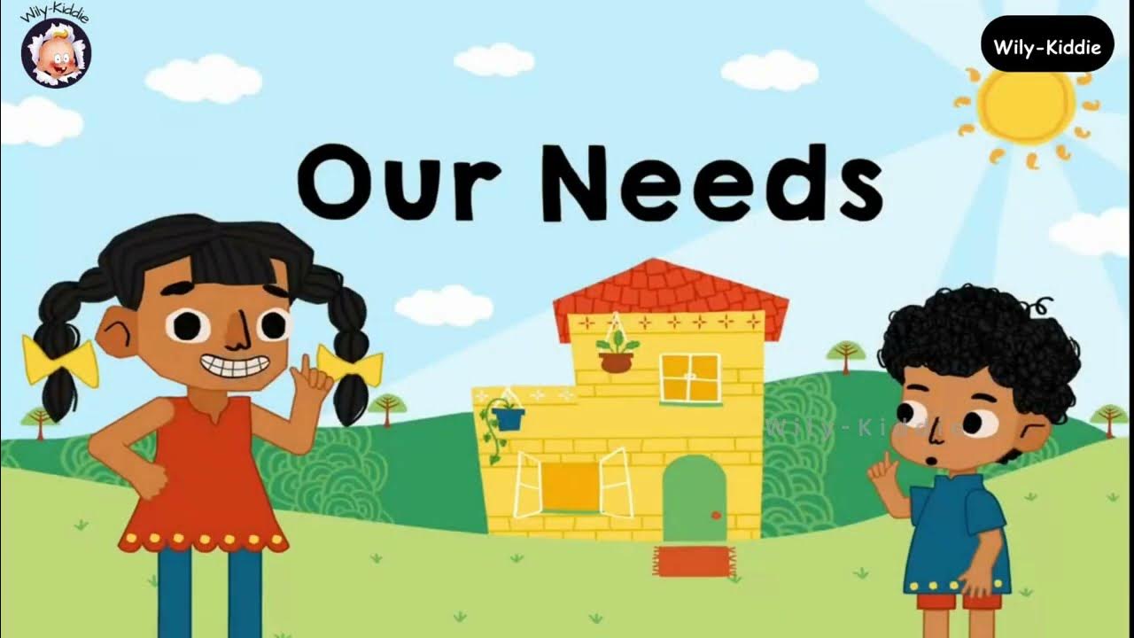 Our Needs | Animated video for kids | Learn with Wily-Kiddie | Basic ...