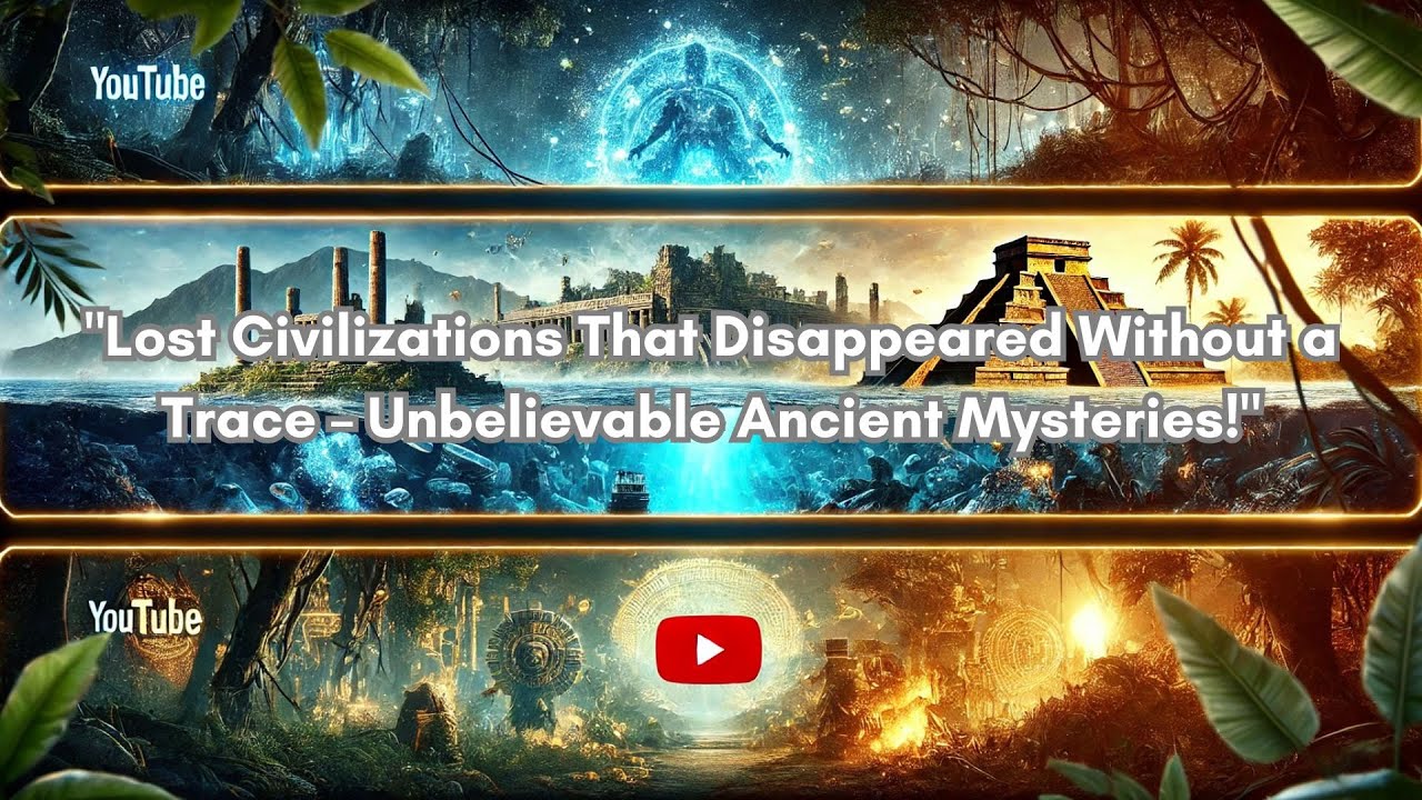 "Lost Civilizations That Disappeared Without a Trace – Unbelievable ...