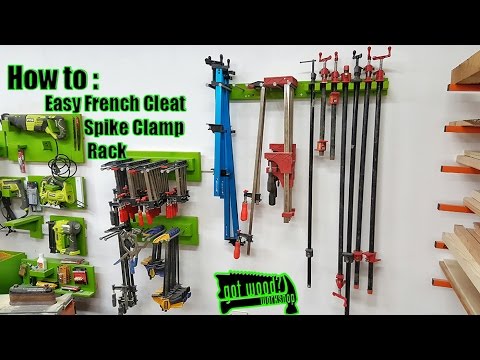 How To: French Cleat Spike Clamp Rack - YouTube