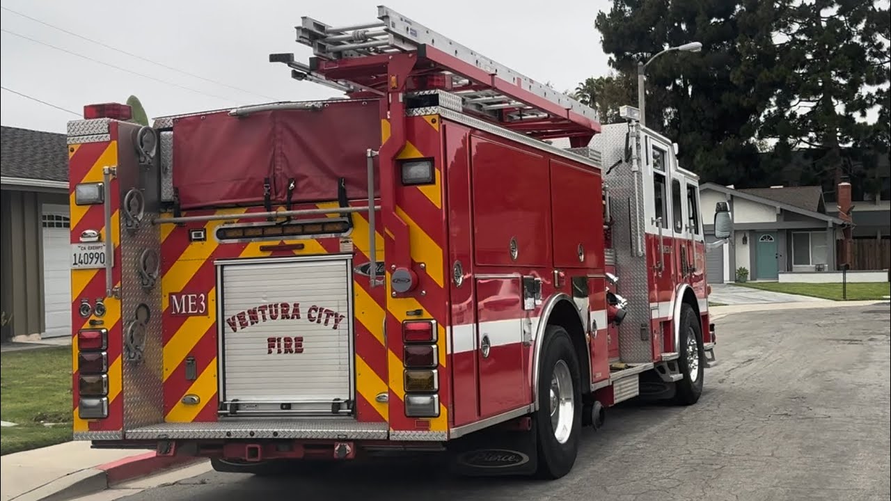 Ventura City Fire Department Medic Engine 3 ( ME3 ) Onscene a Medical ...