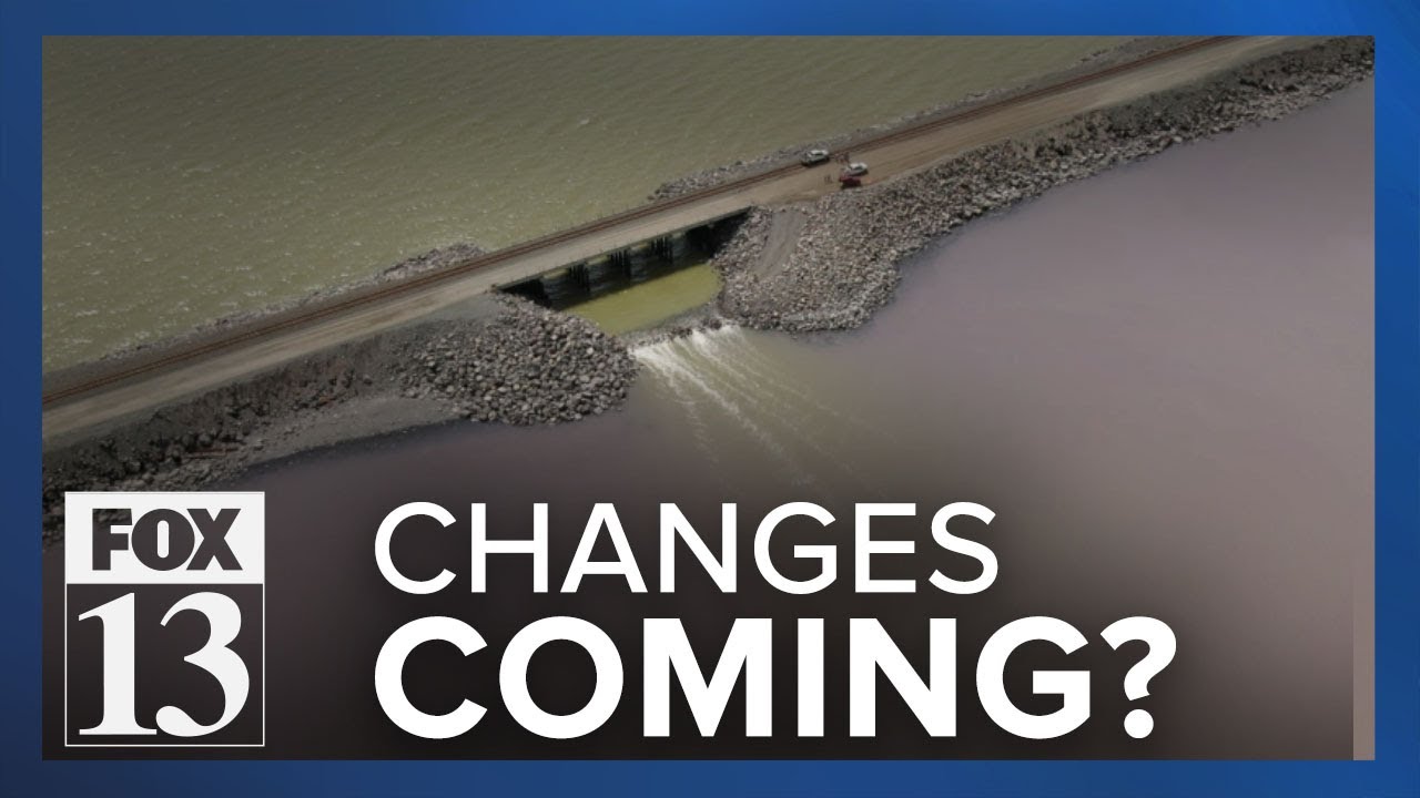 Changes to Great Salt Lake causeway berm explored - YouTube
