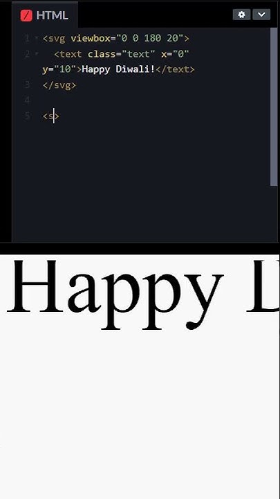 Text With SVG Animation Using Html And Css Only #short #rustcode #html5 #css3 #svg # ...