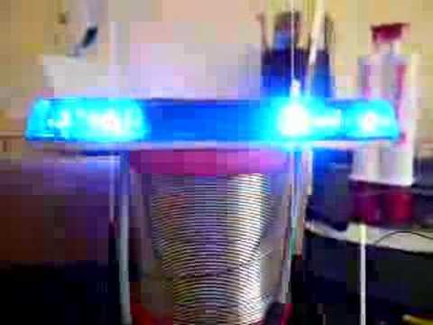 Emergency warning light bar in scale 1/14-1/16 - rotary - YouTube