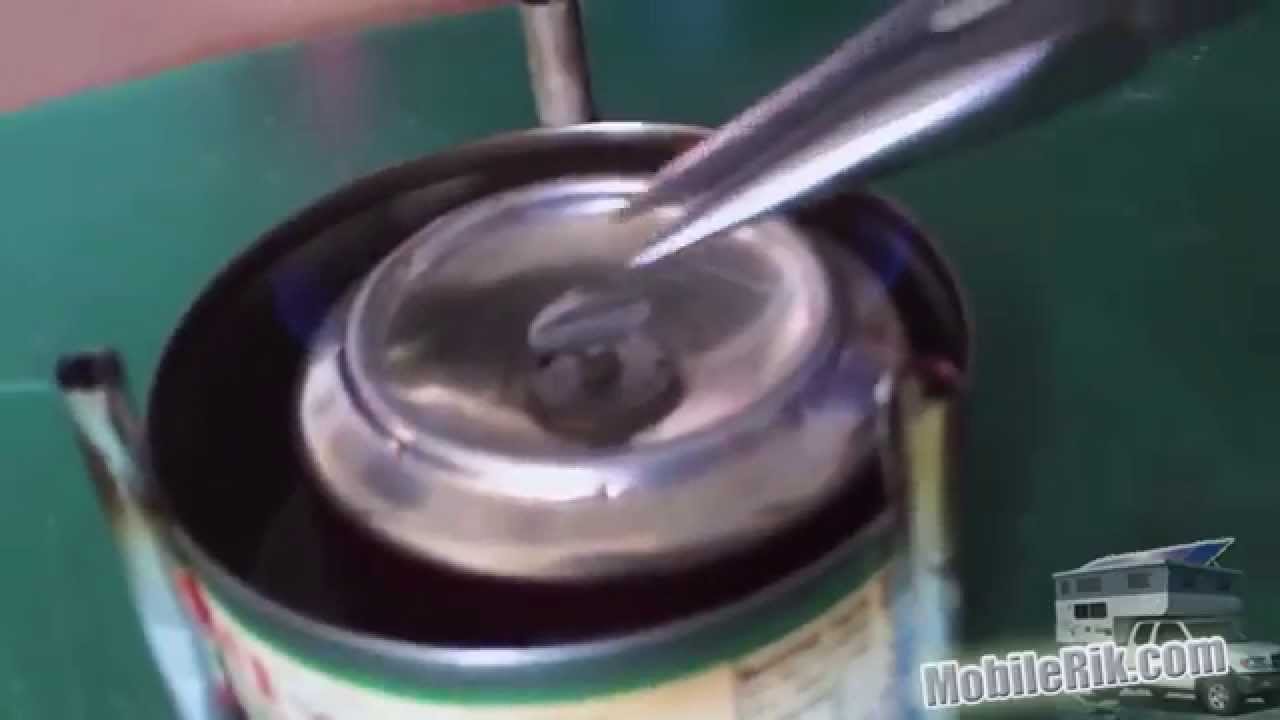 DIY Camping Stove From Soda Pop Cans - Part 6 - YouTube
