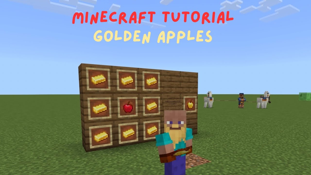 Golden Apple Recipe - Minecraft Basic Guide - YouTube