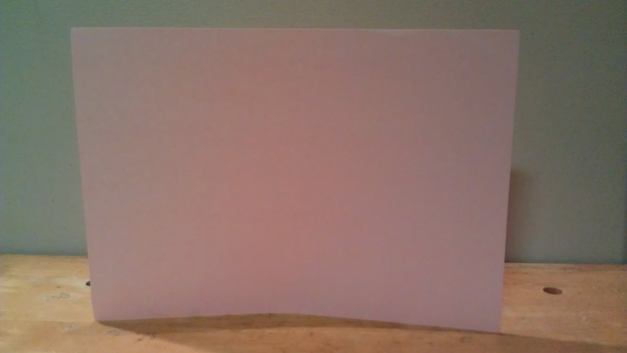 How to Balance a Piece of Paper on its Edge - Simple & Easy - Step by ...