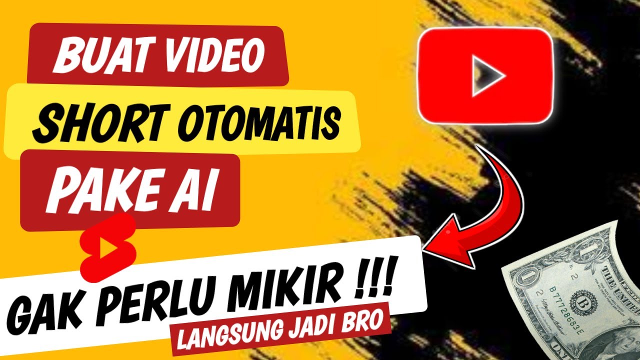 Tanpa Pake Mikir !!! Cara Buat Video Youtube Shorts Cepat Pake AI Ini - YouTube