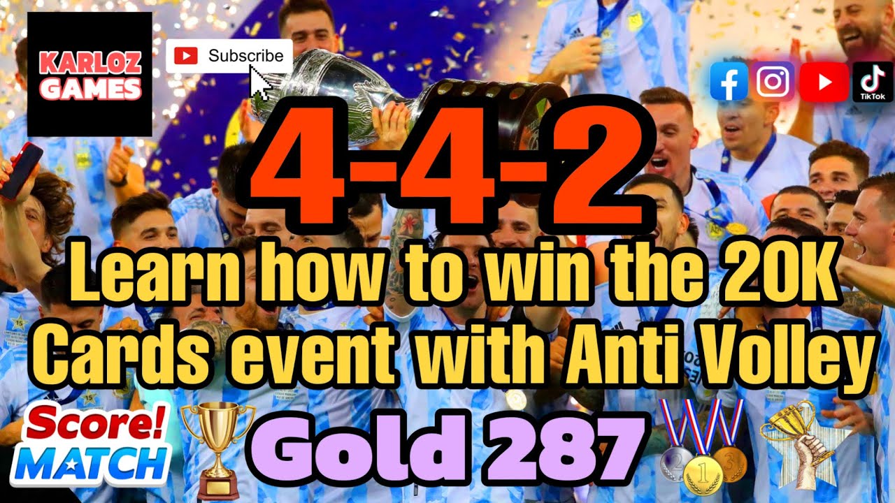 🔥(4-4-2)🔥 Learn how to win 🎮 The 20K Cards 🃏 Event 🏆 With Anti Voly 🤾🏼 ...