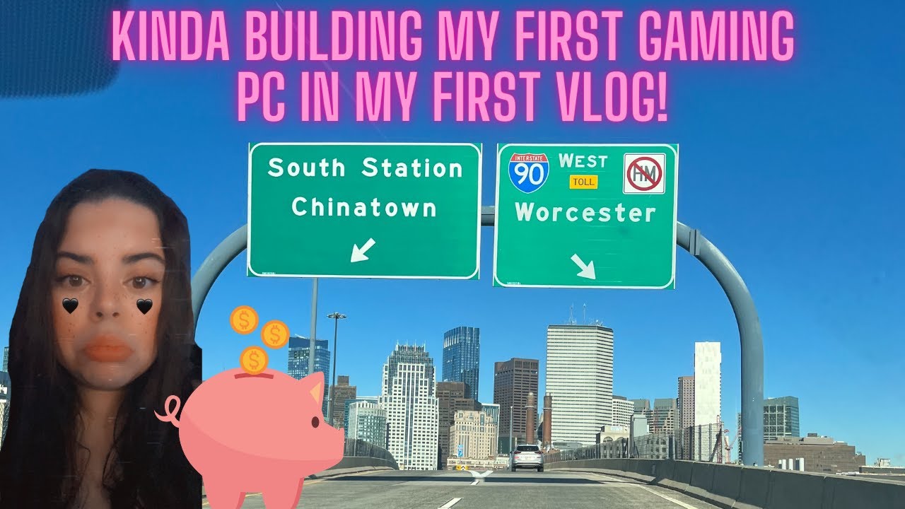 ivar's first vlog, driving to BOSTON, spending money at micro center ...