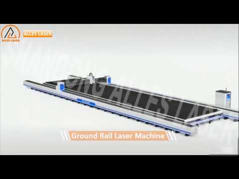 Ground Rail Laser Cutting Machine - YouTube