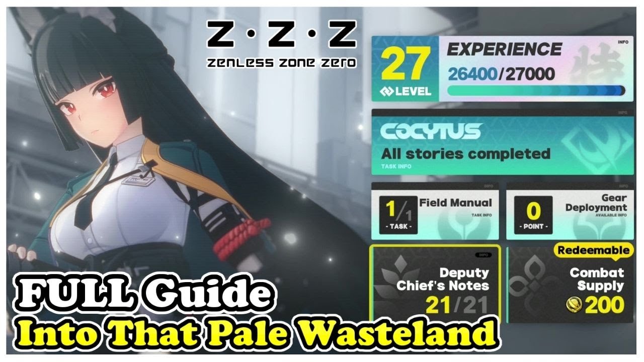 Into That Pale Wasteland FULL GUIDE - Crystals - Chests - Deputy Chief ...