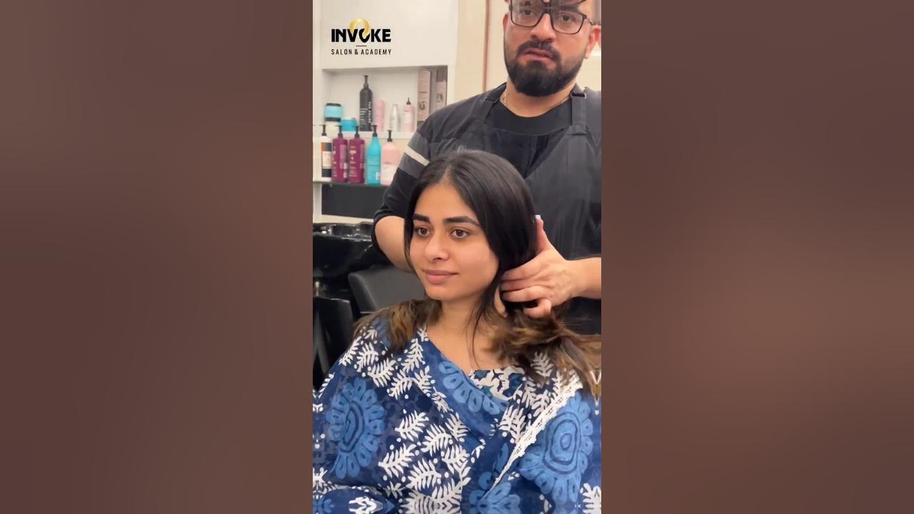 Client's Hair got a glowing upgrade at Invoke Salon with a stunning highlights treatments - YouTube