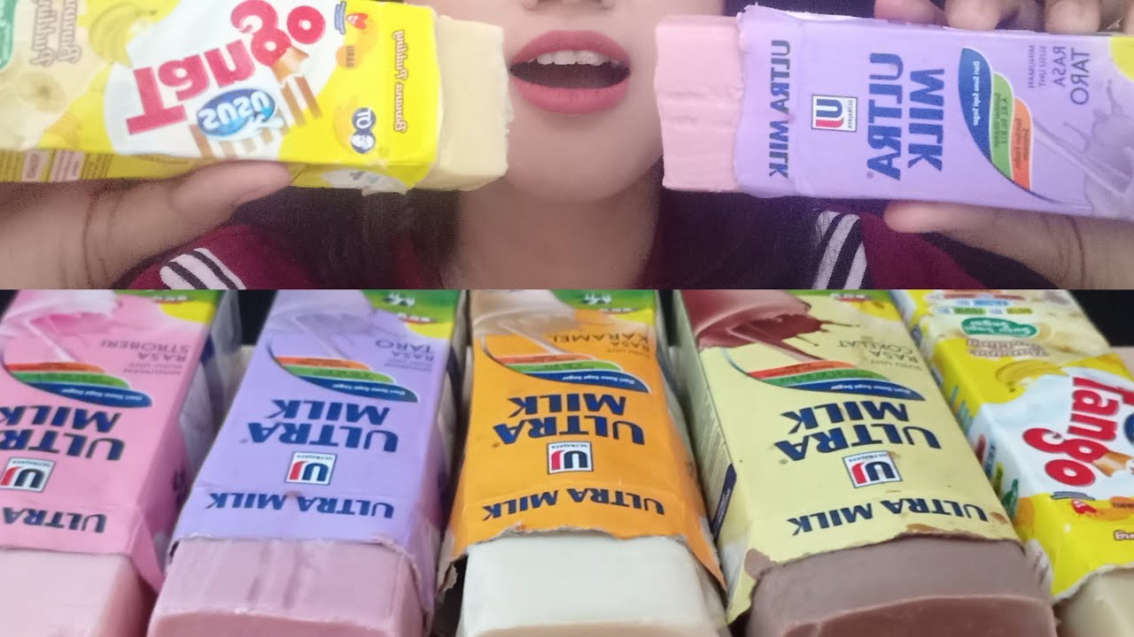 MUKBANG PUDING SUSU KOTAK || Tango, ultra milk || MUKBANG ASMR - YouTube