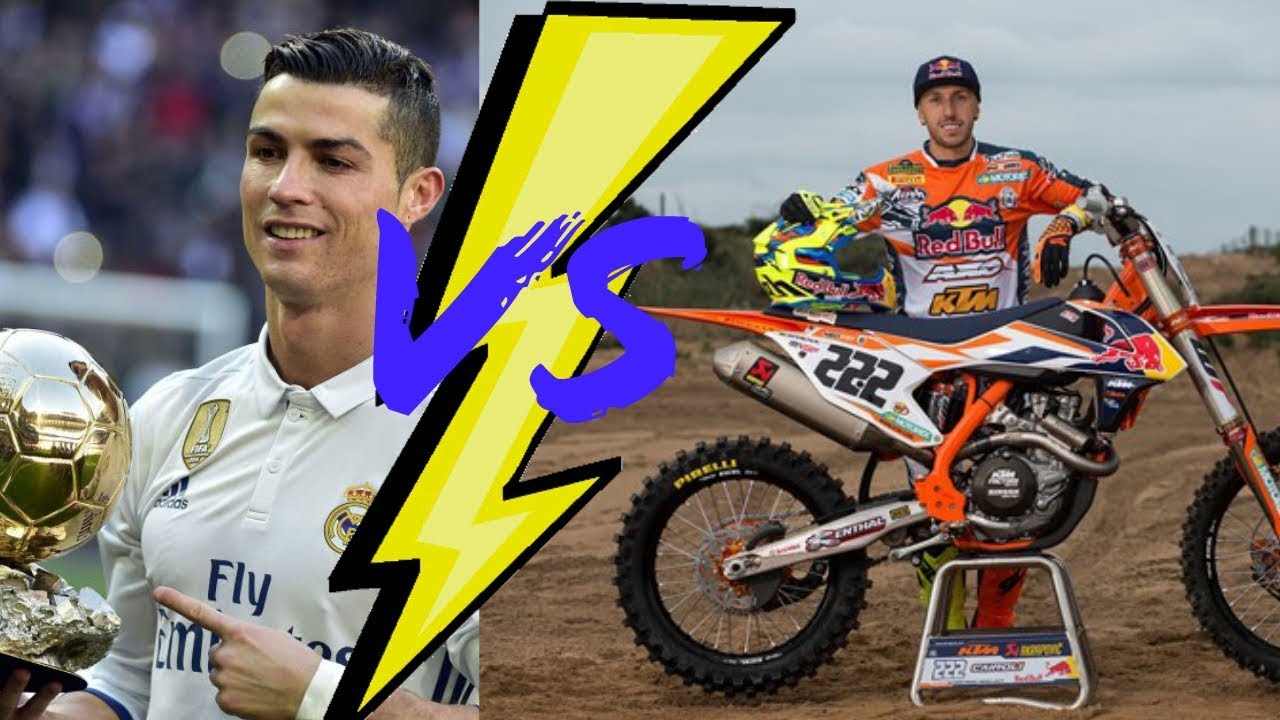 Motocross vs football - YouTube
