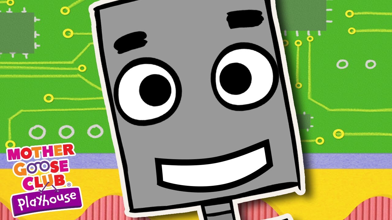 Robot Finger Family + More | Mother Goose Club Nursery Rhyme Cartoons # ...