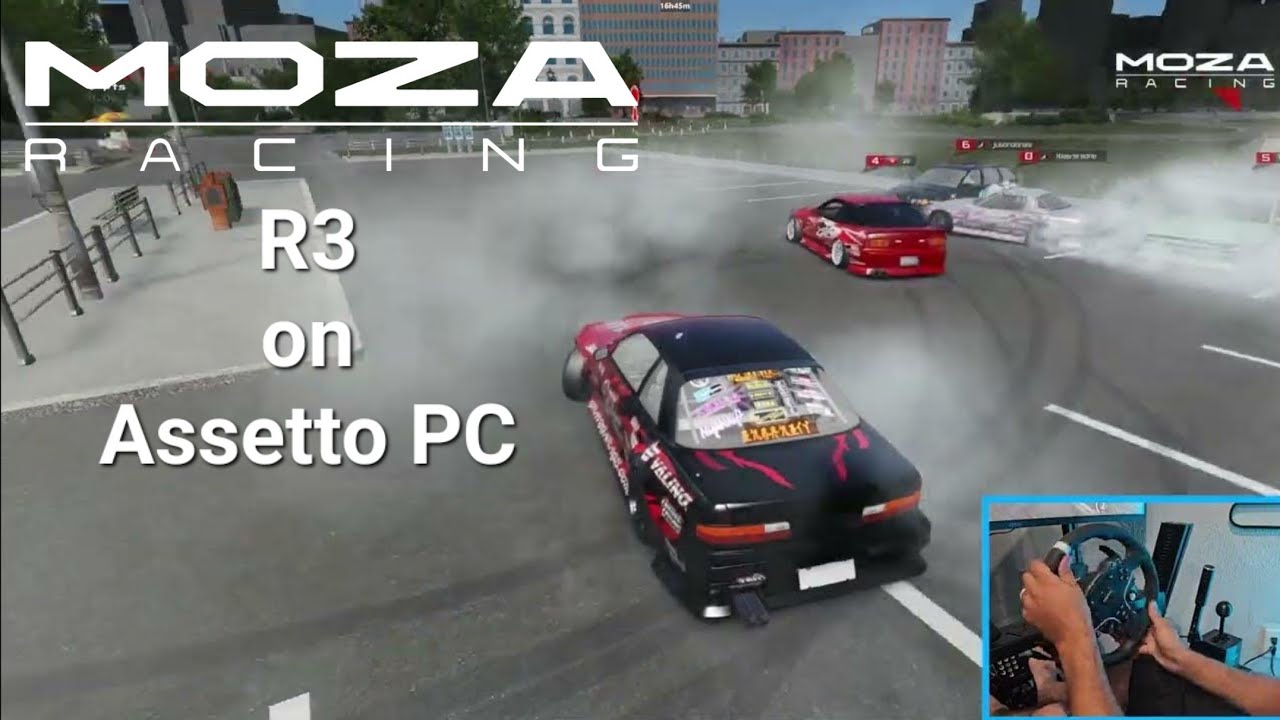 Drifting with NEW MOZA R3 on Assetto Corsa PC - First Impression and ...