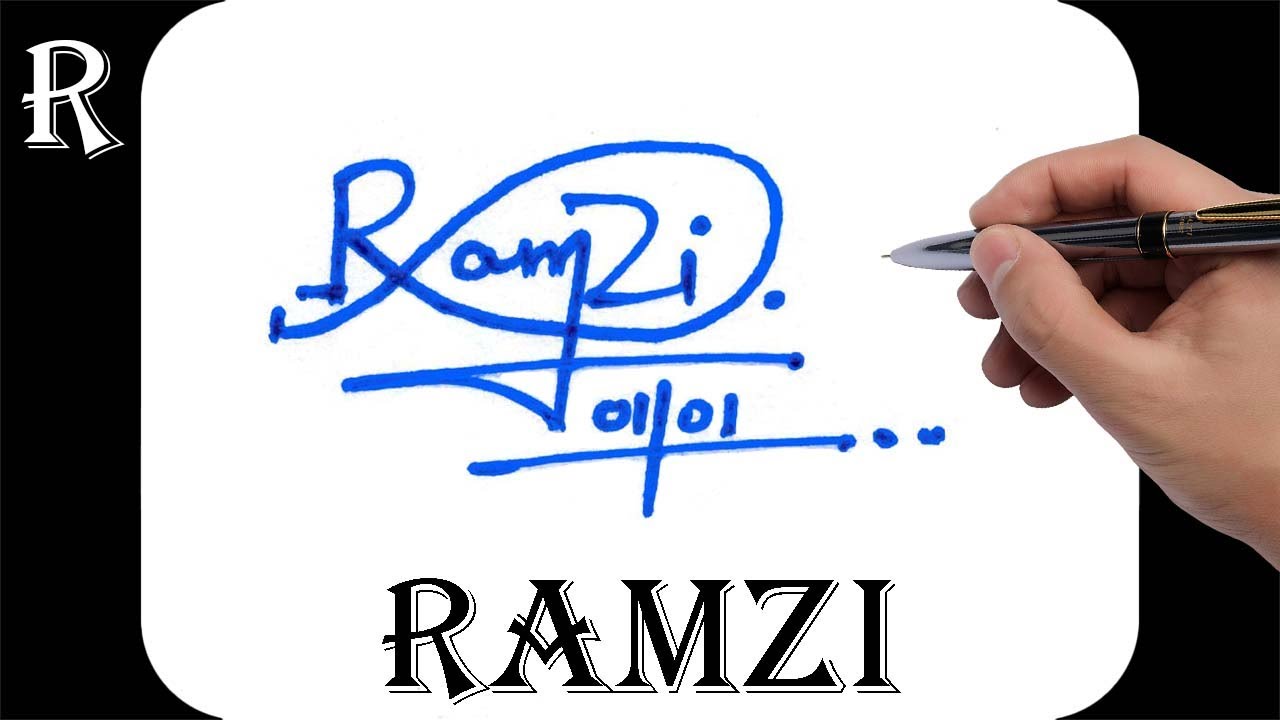 Ramzi name signature design - R signature style - How to signature your ...