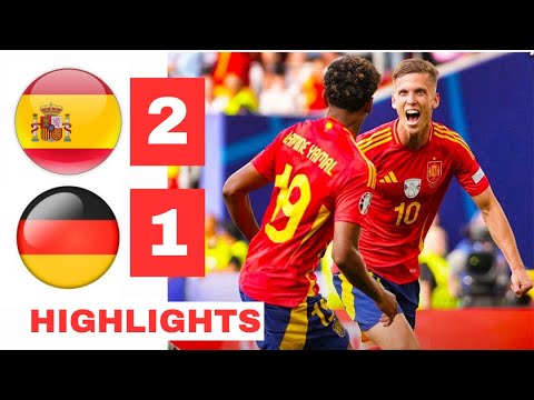 Spain vs Germany (2-1) Extended HIGHLIGHTS & ALL GOALS | EURO 2024 ...