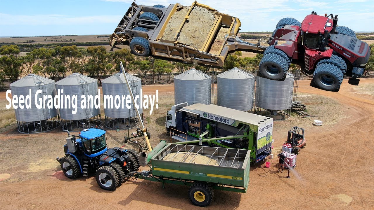 Seed grading and more clay!! - YouTube