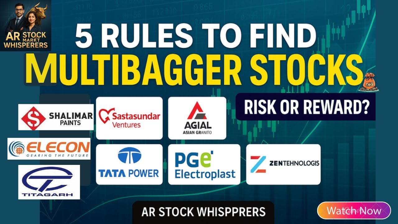 5 Rules to Identify Multibagger Stocks | 10x Stock Picks for 2025 ...