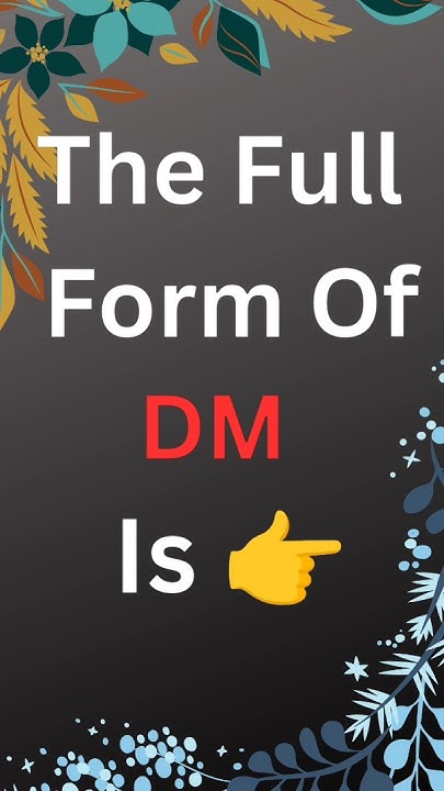 DM full form in medical #dm #shortfeed #shortvideo #shorts #short - YouTube