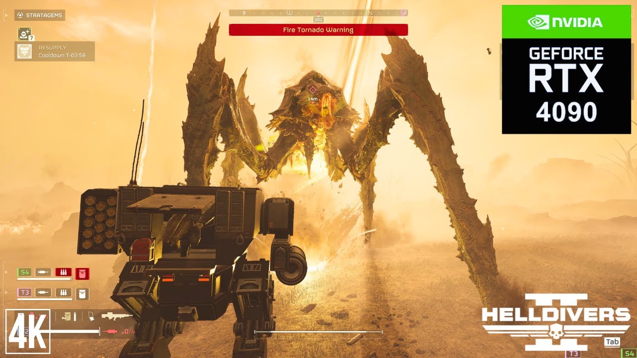 HELLDIVERS 2 on HELLMIRE: RTX 4090 24GB (4K Maximum Graphics) - YouTube