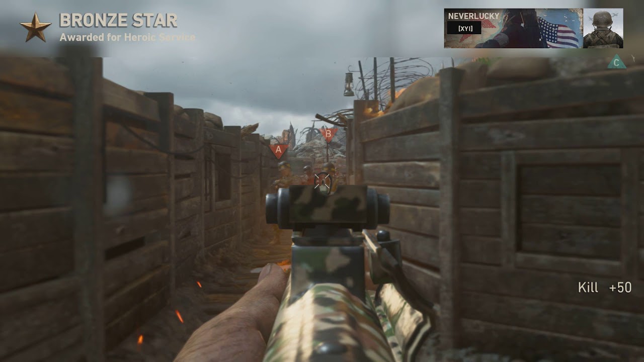 Quad kill | CoD:WWII - YouTube