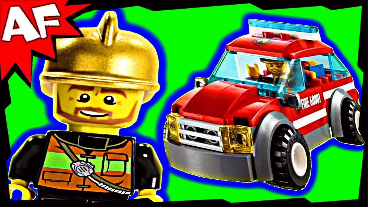 Lego City FIRE CHIEF CAR 60001 Stop Motion Build Review - YouTube