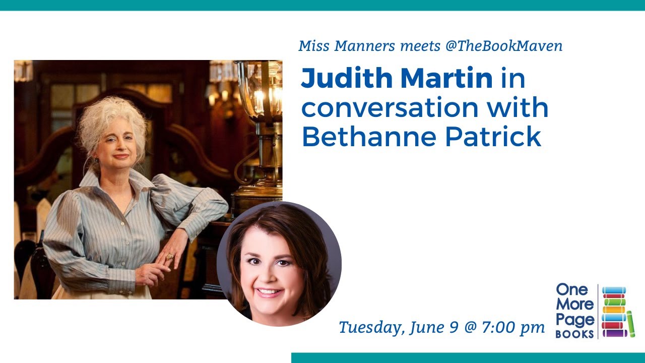 Miss Manner and Bethanne Patrick - Live Book Discussion - YouTube