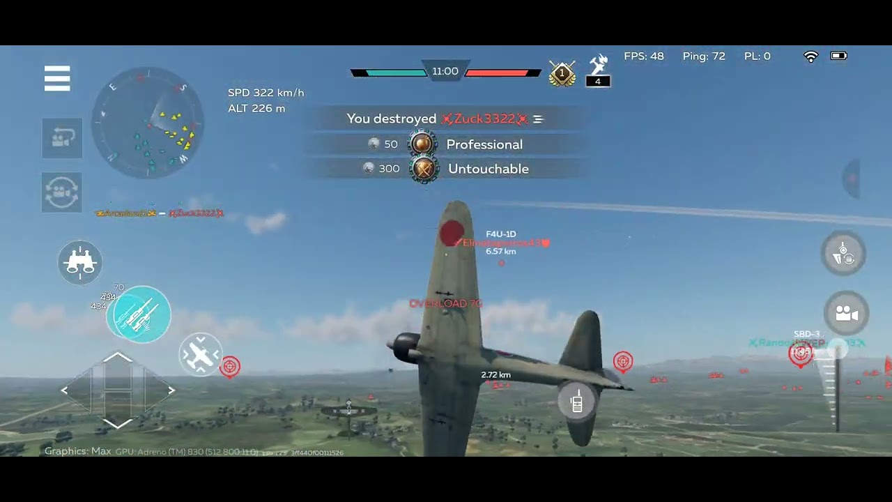 War Thunder Mobile Air Combat: Ki-43 III otsu "Better Than The Zero ...