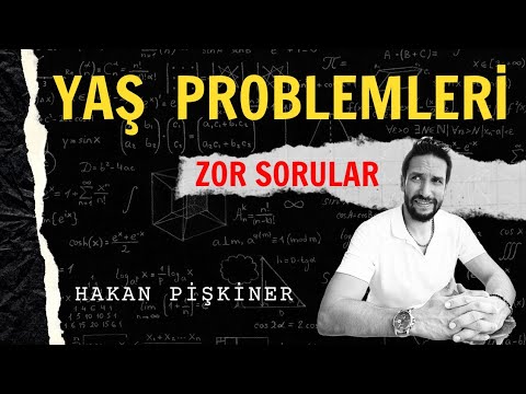 Yaş Problemleri Zor Sorular. TYT,KPSS,DGS,ALES