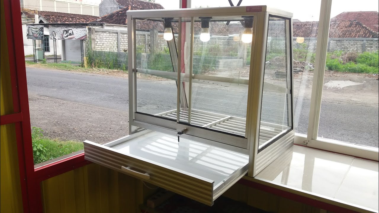 ETALASE AYAM GEPREK, KFC, JAJANAN KEKINIAN || DILENGKAPI LACI PENIRIS ...