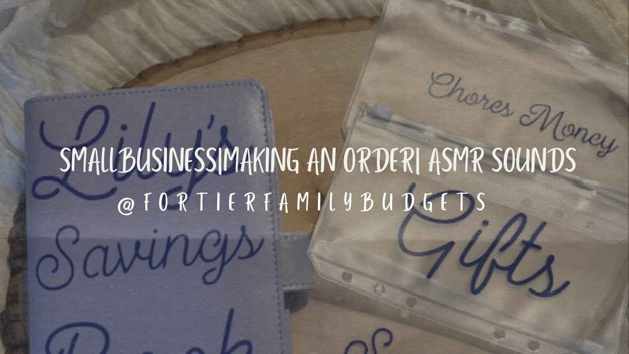 ASMR MAKING AN ORDER | SMALL BUSINESS| ASMR SOUNDS| NO TALKING NO MUSIC ...