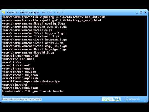 Instalación del comando "locate" en linux CentOS - YouTube