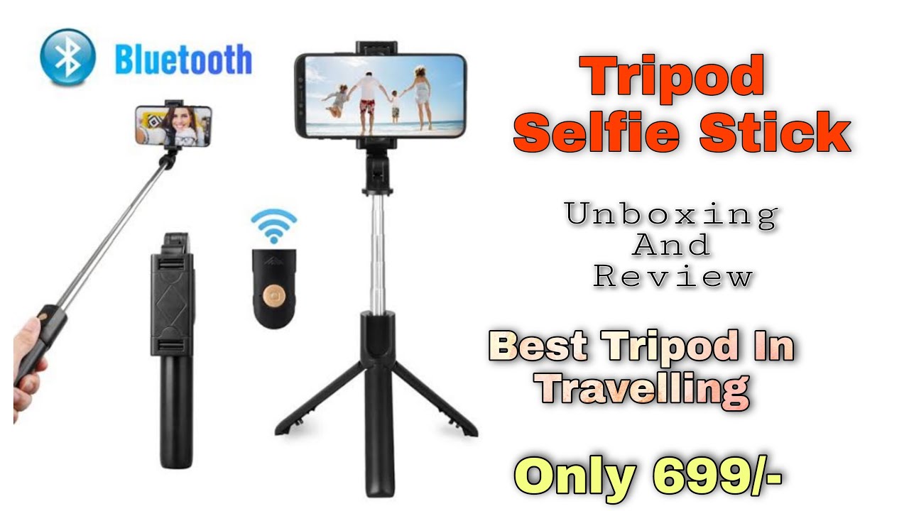 Selfie Stick Tripod Unboxing And Review//2 IN 1 Use Tripod/Best ...