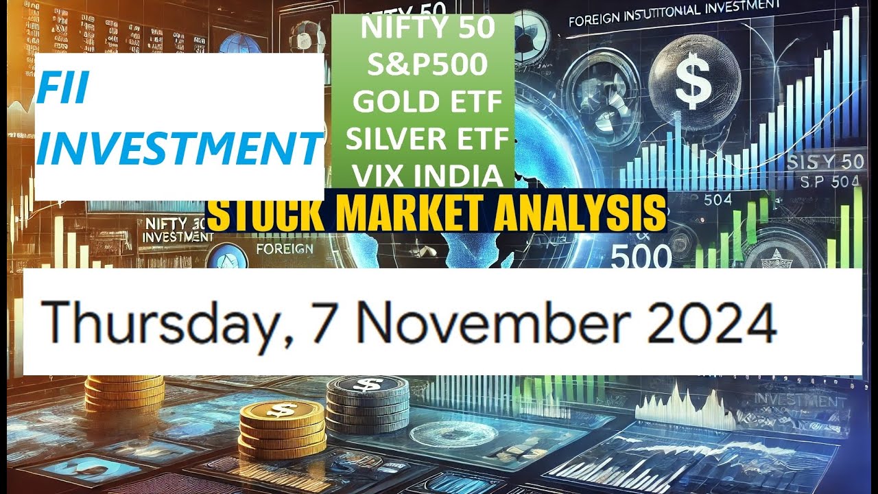 ANALYSIS NIFTY 50, S&P 500, Gold and Silver ETFs, FII Investment, - YouTube