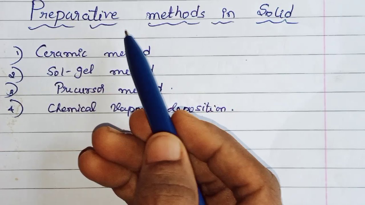 Ceramic method/preparation of solids by ceramic method/MSc solid state ...