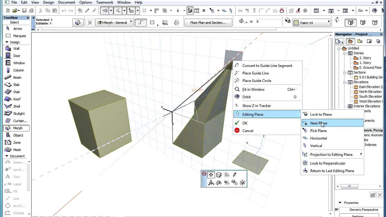 3D Interactions in ARCHICAD - Working With the 3D Editing Plane - 1 ...