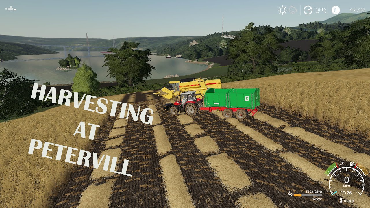 Harvesting at PeterVill | Farming Simulator 19 - YouTube