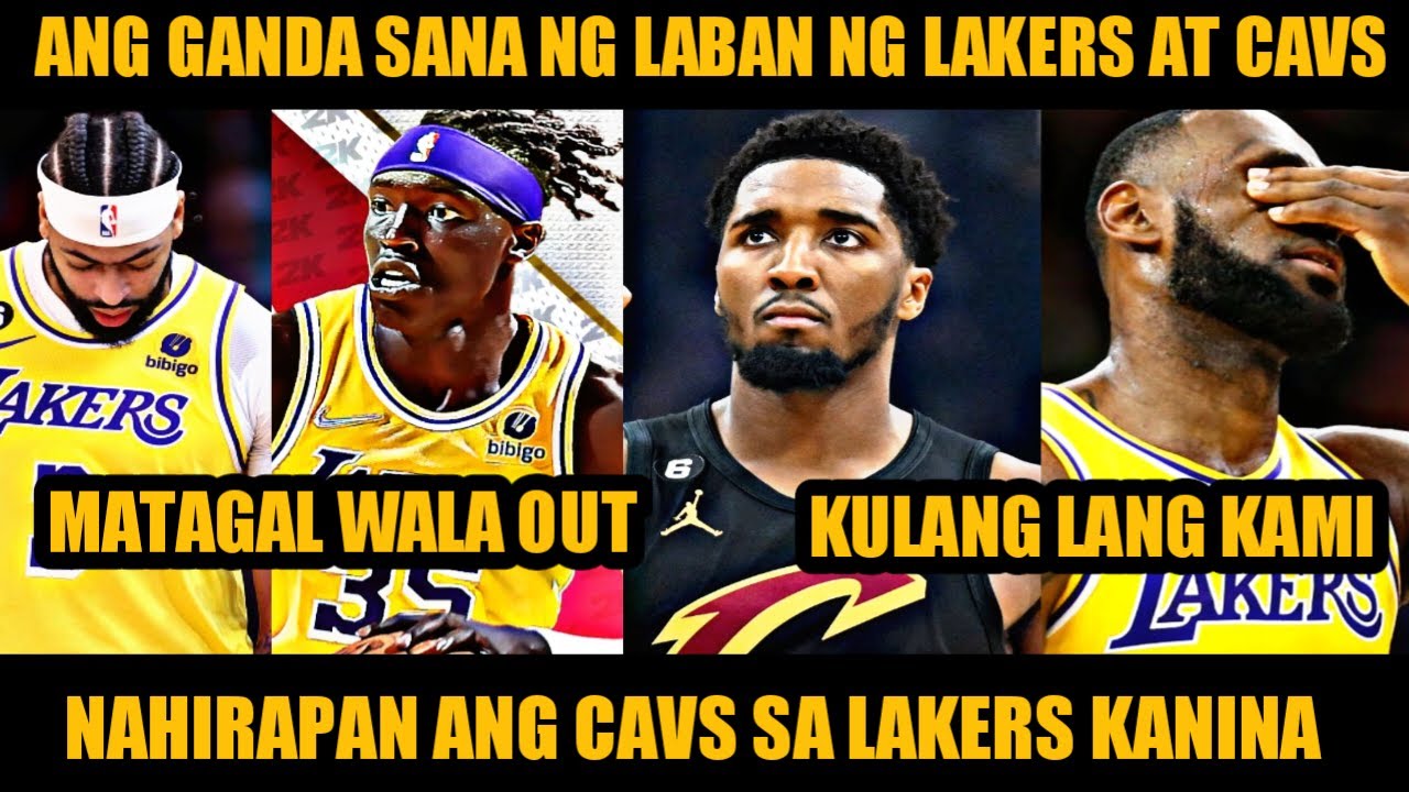 NAKU BAD NEWS AT SAYANG TOH SA LAKERS DAVIS AT WENYEN GABRIEL OUT SA ...
