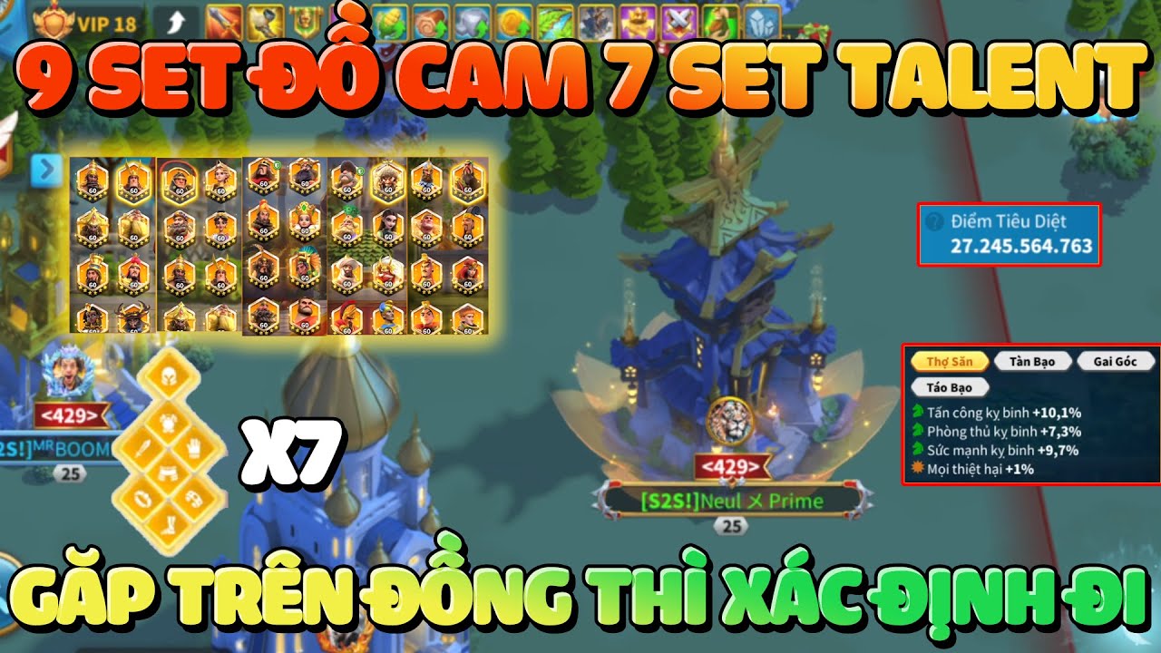 Nick Boss 9 Set Cam 7 Set Talent Xếp Tướng Cũng Nhức Đầu Thật Chứ - Mùa ...