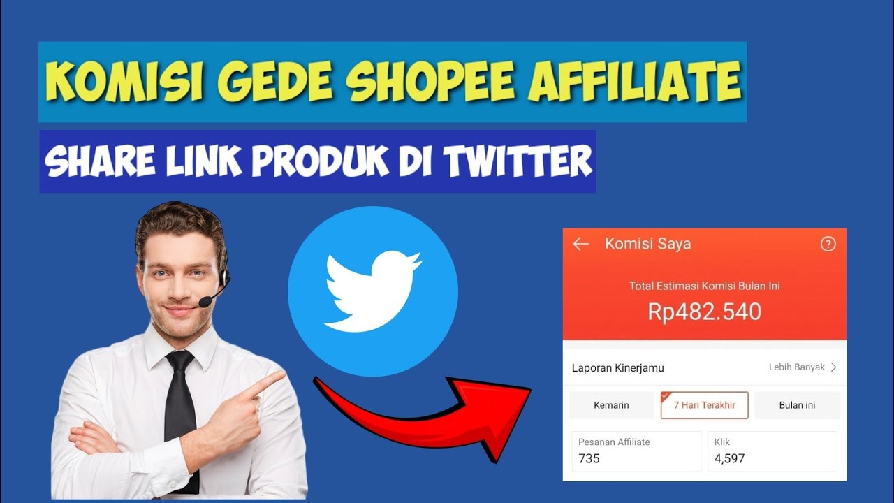 Share Link Shopee Affiliate di Twitter - YouTube