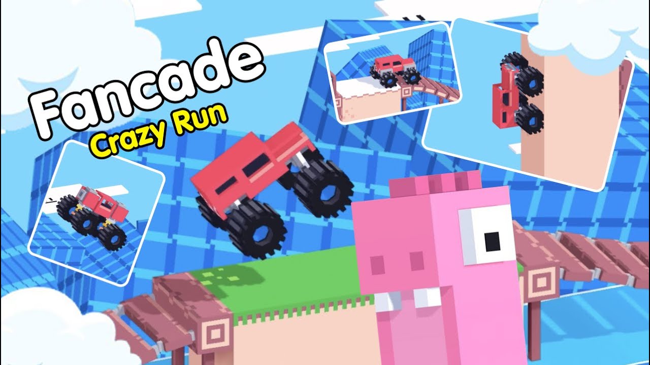 Fancade - Crazy Run 🤪🚗 Game play - YouTube