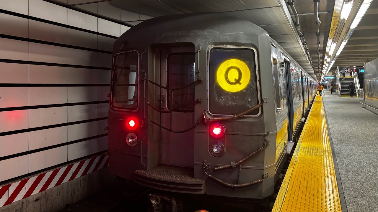 NYC Subway: R68A (Q) Train Ride from Coney Island to 96 St-2 Av via 6th ...
