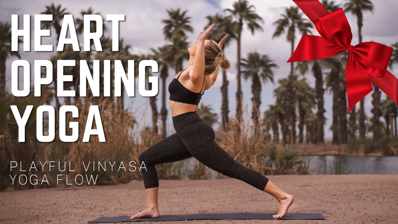 25 Min Heart Opening Yoga | Playful Vinyasa Yoga Flow - YouTube