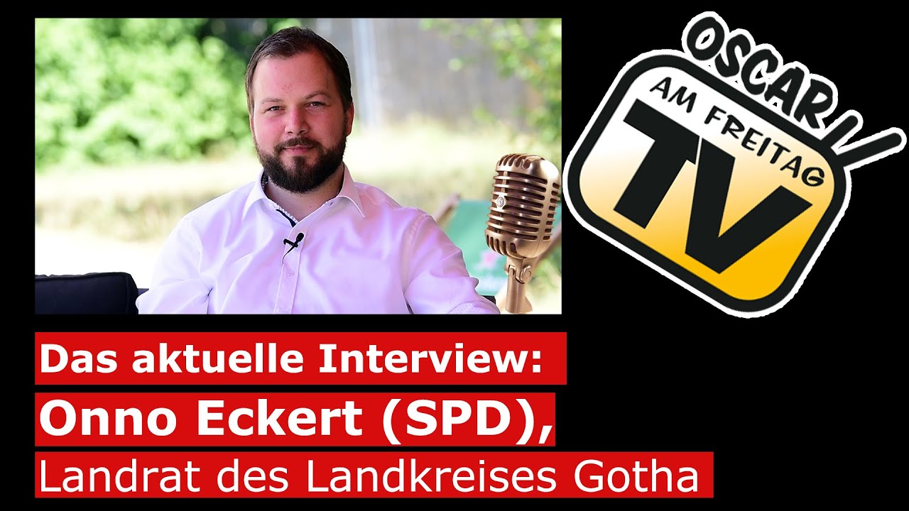 Das aktuelle Interview: Onno Eckert (SPD), Landrat des Landkreises Gotha - YouTube