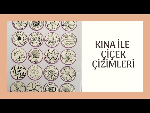 Hint Kınası İle Çiçek Motifleri Yapıyoruz ( Henna Flowers)